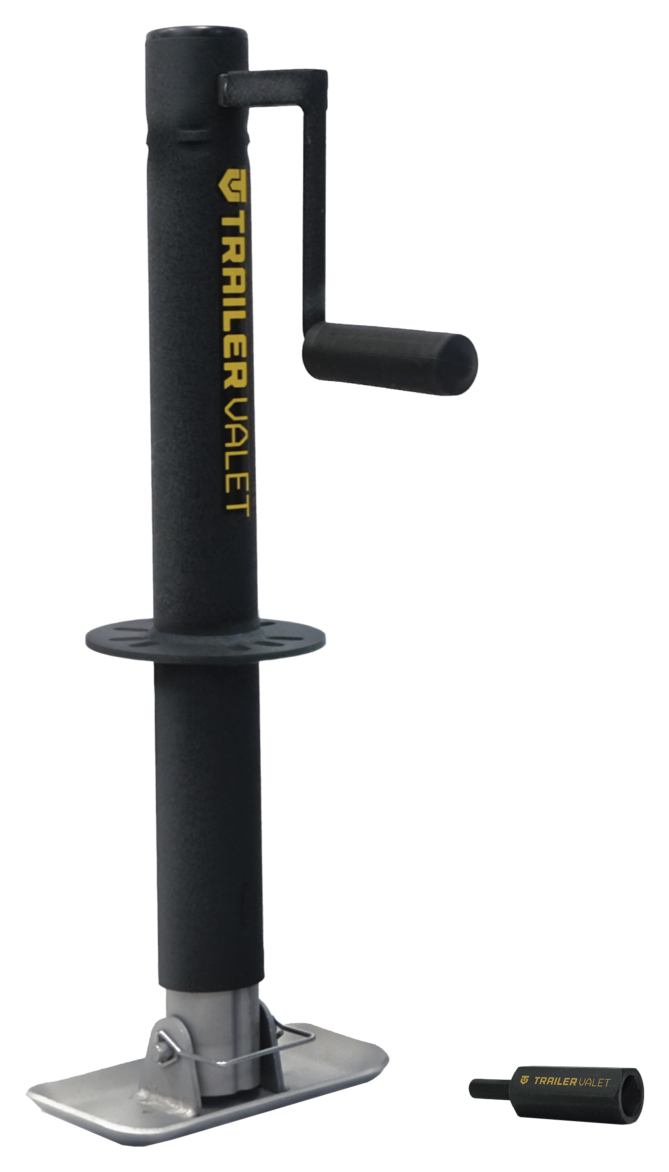 Trailer Valet JX Center-Mount Manual Hand-Crank Trailer Jack with Drill ...